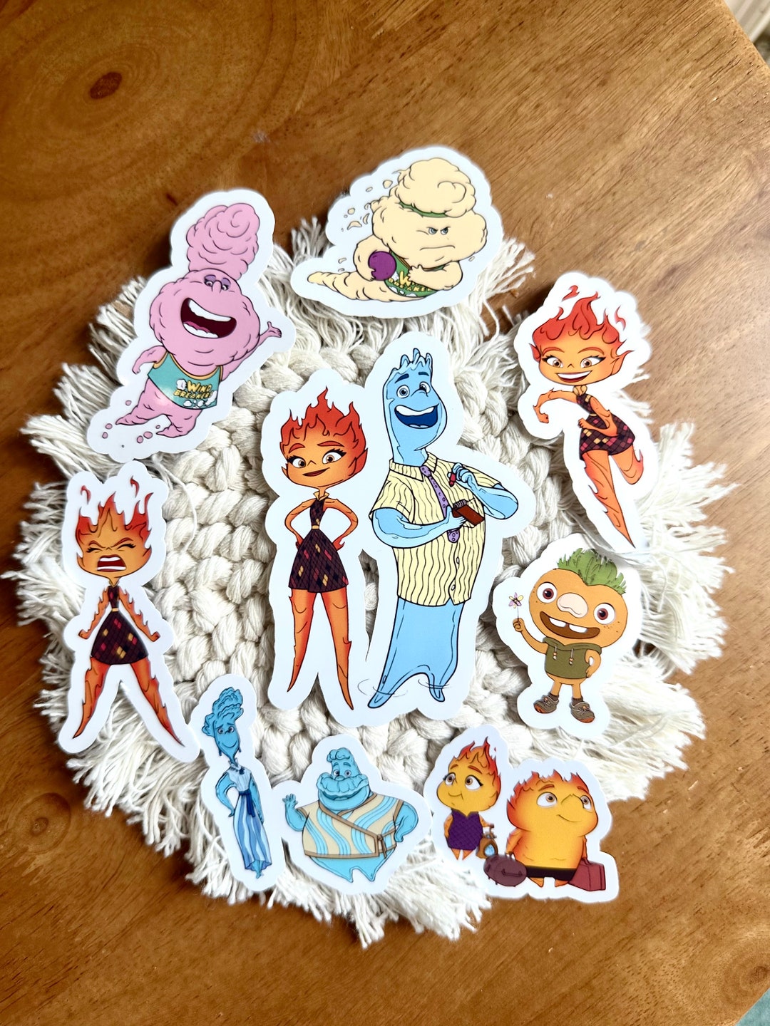 Elemental Set 8 Stickers / Stickers Elemental / Elemental - Etsy