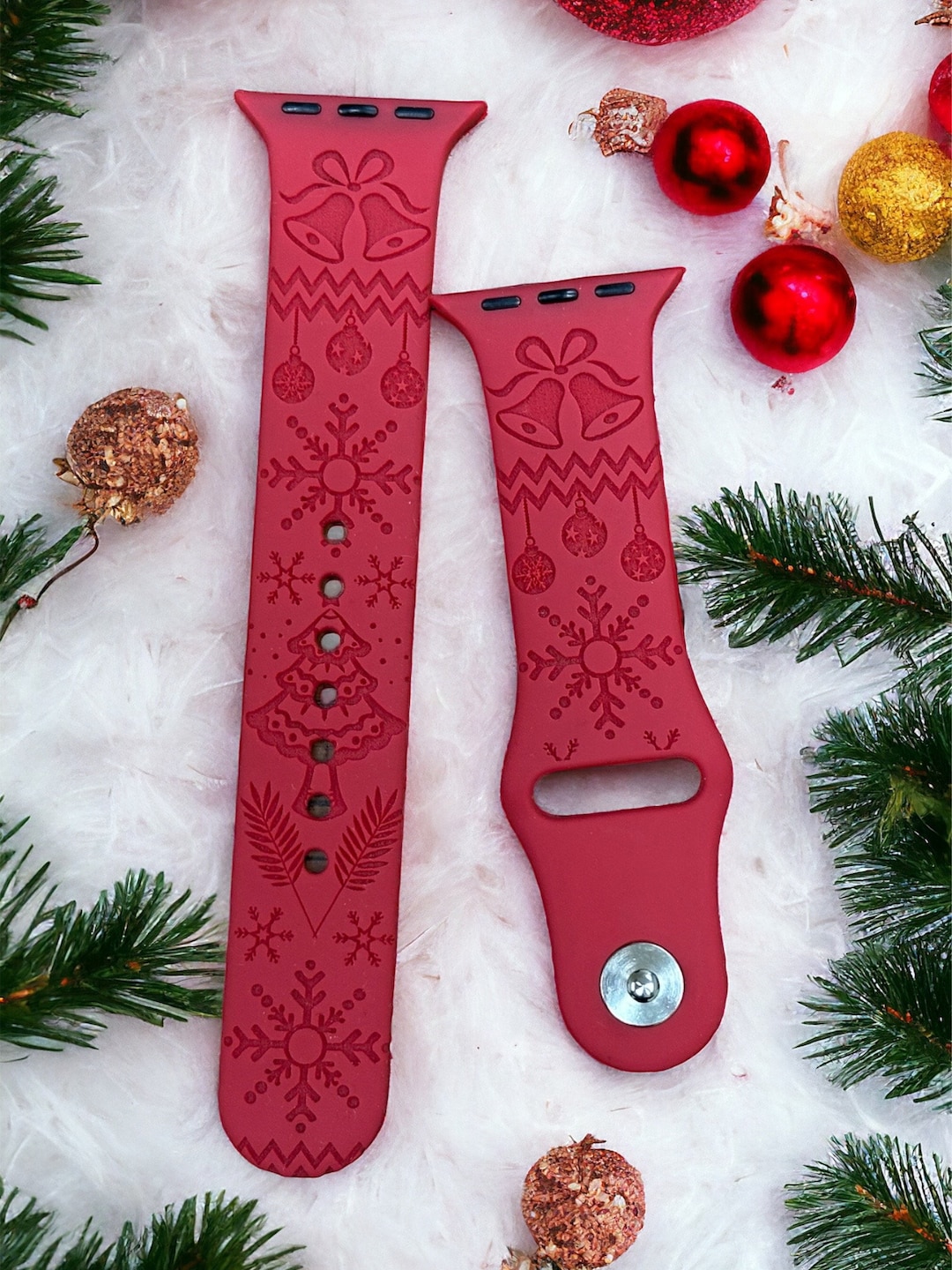 Merry Xmas Christmas Apple Watch Band | Series 9, 8, 7, 6, 5, 4, 3, 2 ...