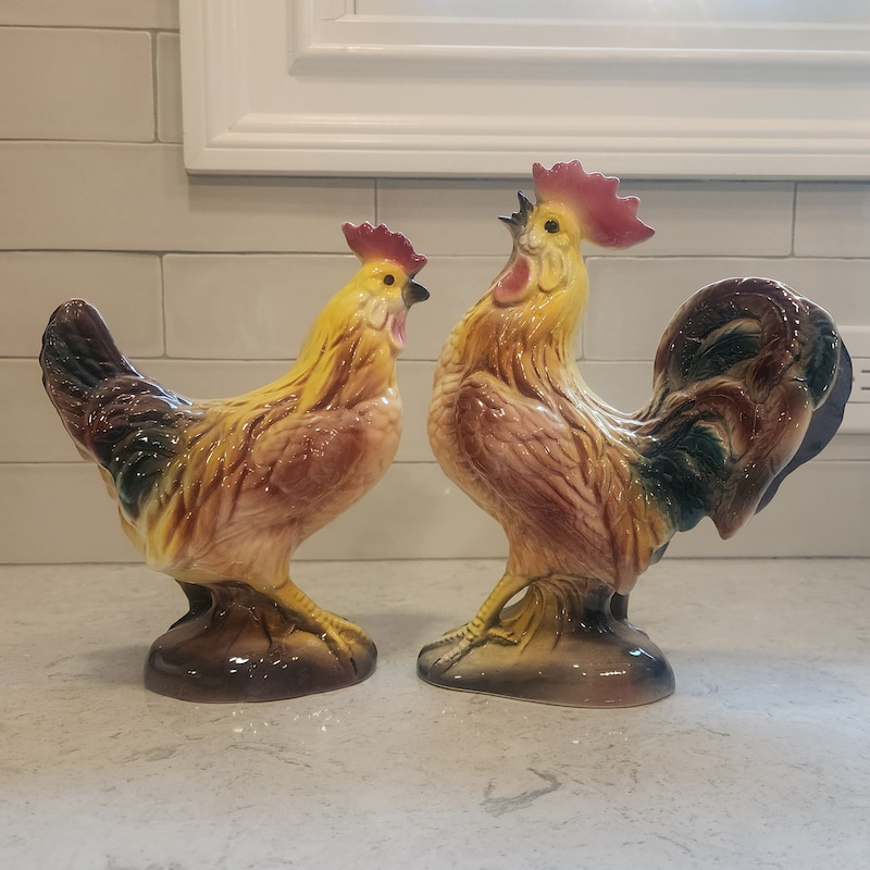 Rooster and Hen Set - Etsy