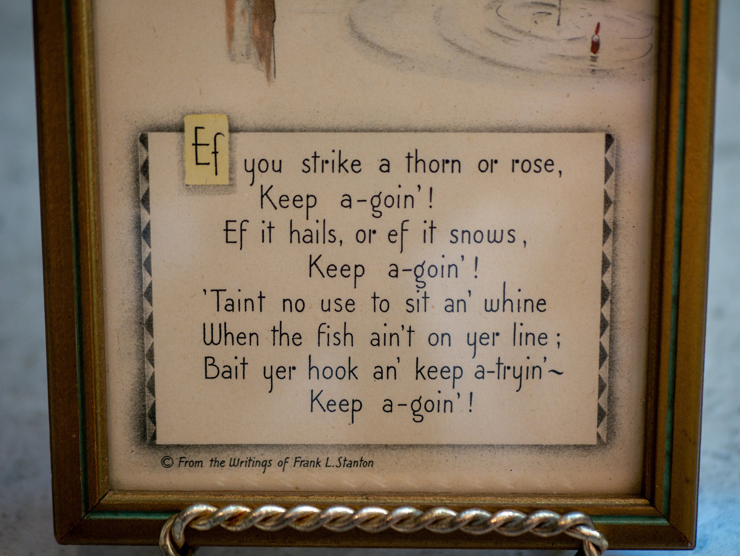 Antique RARE Witty and Encouraging Motto by the Buzza Company - Etsy