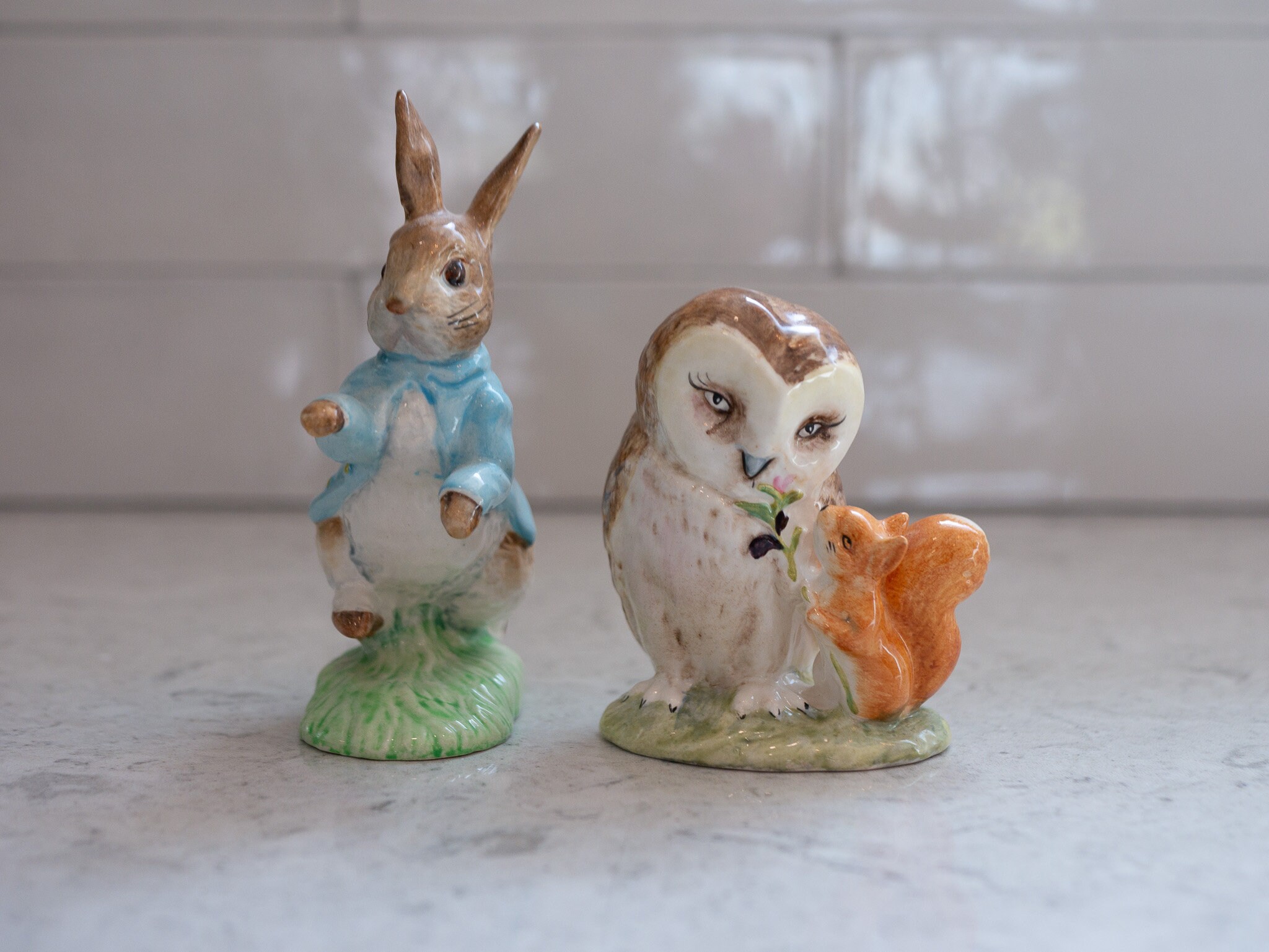 Choose Beatrix Potter Peter Rabbit 1948 or Old Mr. Brown 1963 Figurine ...