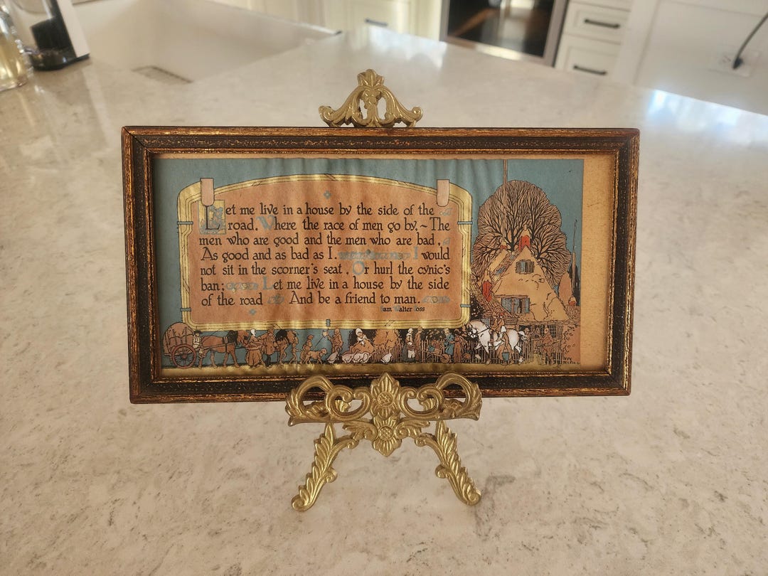 Antique the Buzza Company Art Deco Motto the House by the Side of the ...