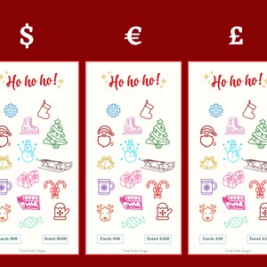 12 CHRISTMAS Savings Challenge Bundle PRINTABLE,A6 Mini Christmas Money ...