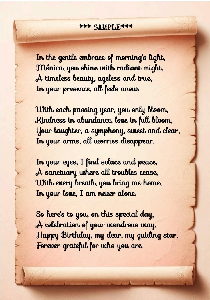 Bespoke Poem Writing. Let Me Write a Poem for You That is Emailed to ...