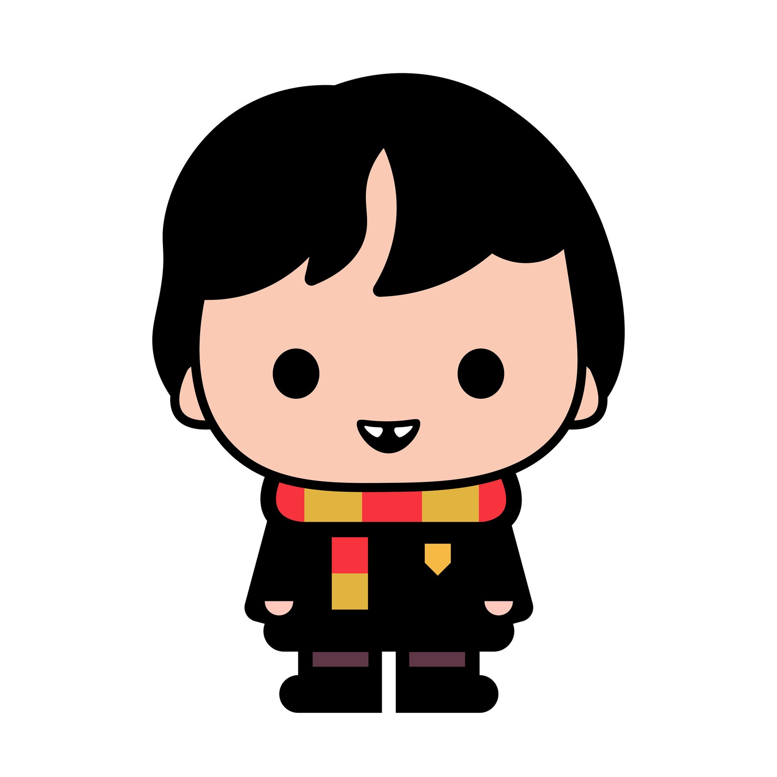 Harry Potter Digital Cartoons Neville Longbottom Draco Malfoy | Etsy