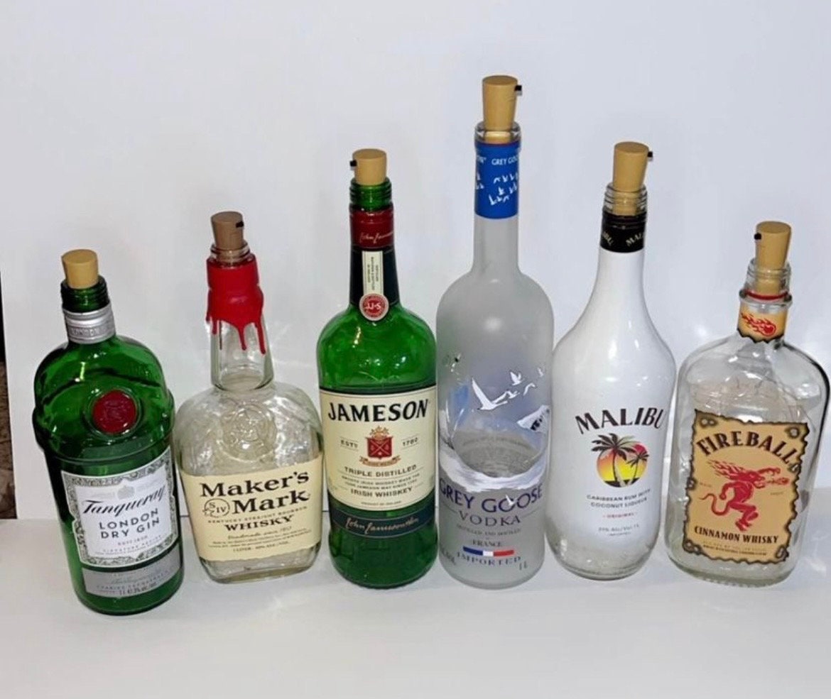 LED Liquor Bottle Lights Whiskey tequila Vodka - Etsy