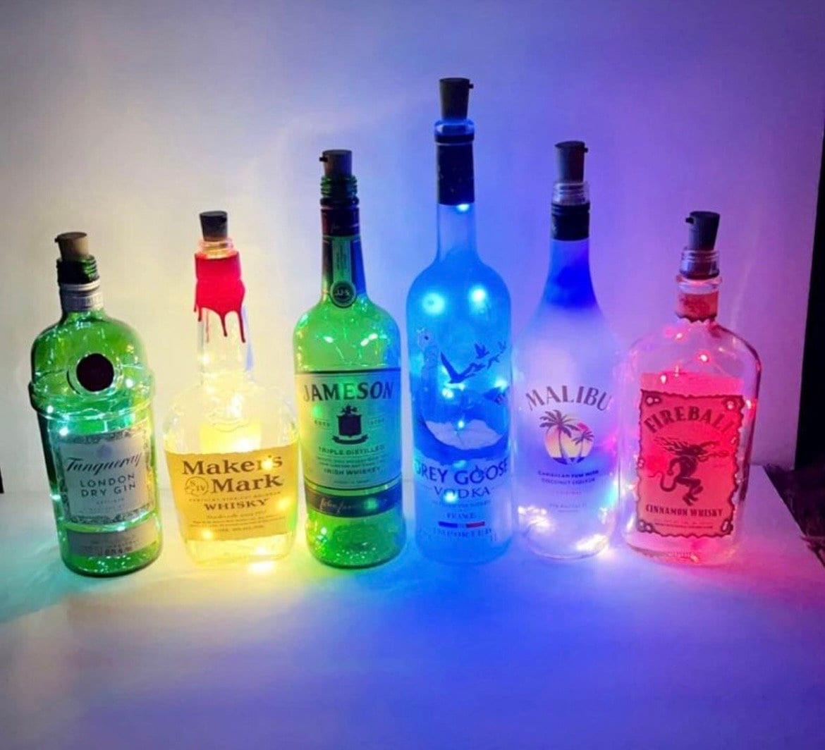 LED Liquor Bottle Lights - Whiskey -tequila - Vodka - Etsy