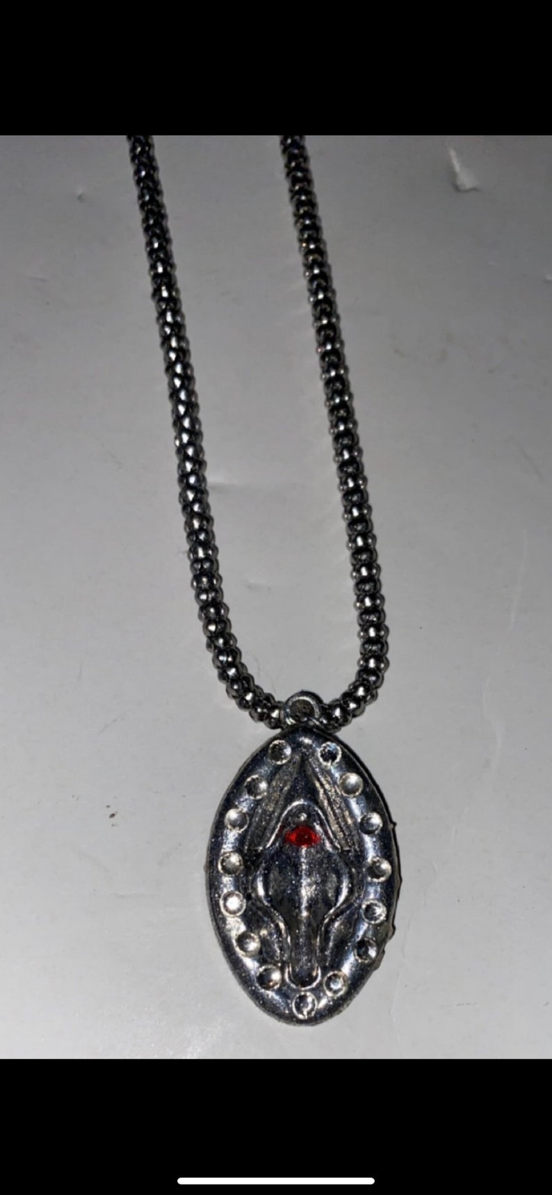 Vagina Iced Out Necklace on Chain One of a Kind Cltoris Gem - Etsy