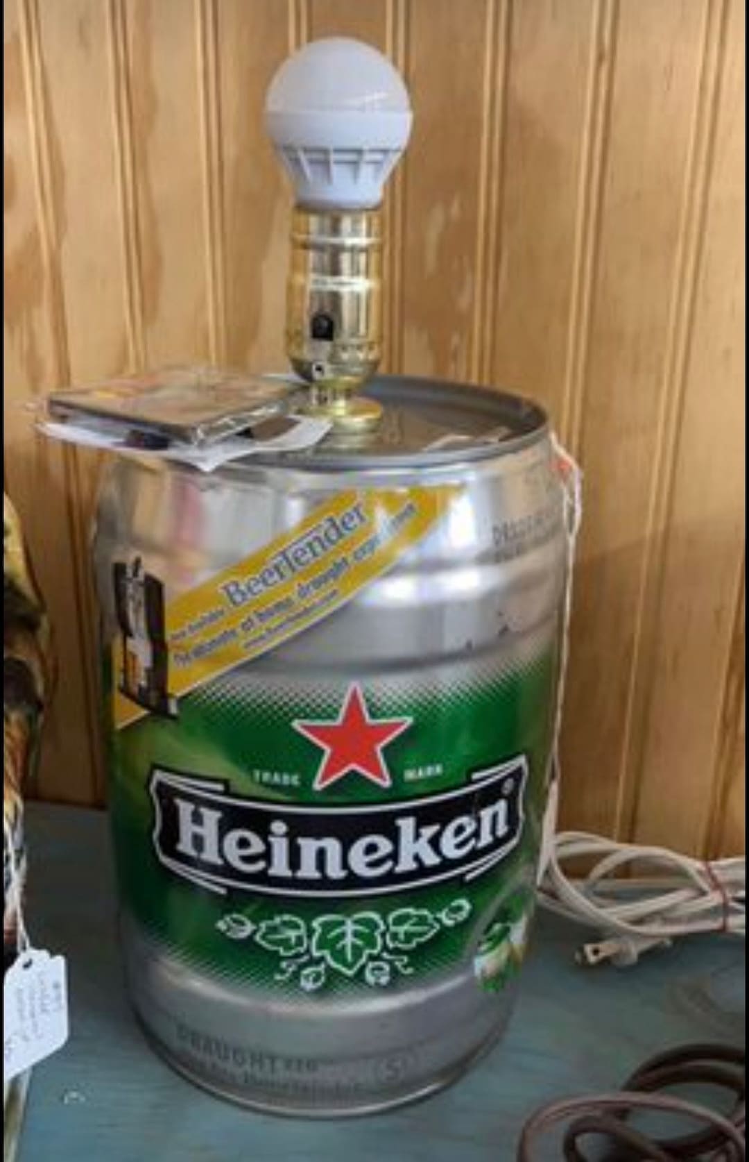 Heineken Beer Lamp With Color Changing Bulb Remote or App Controlled ...