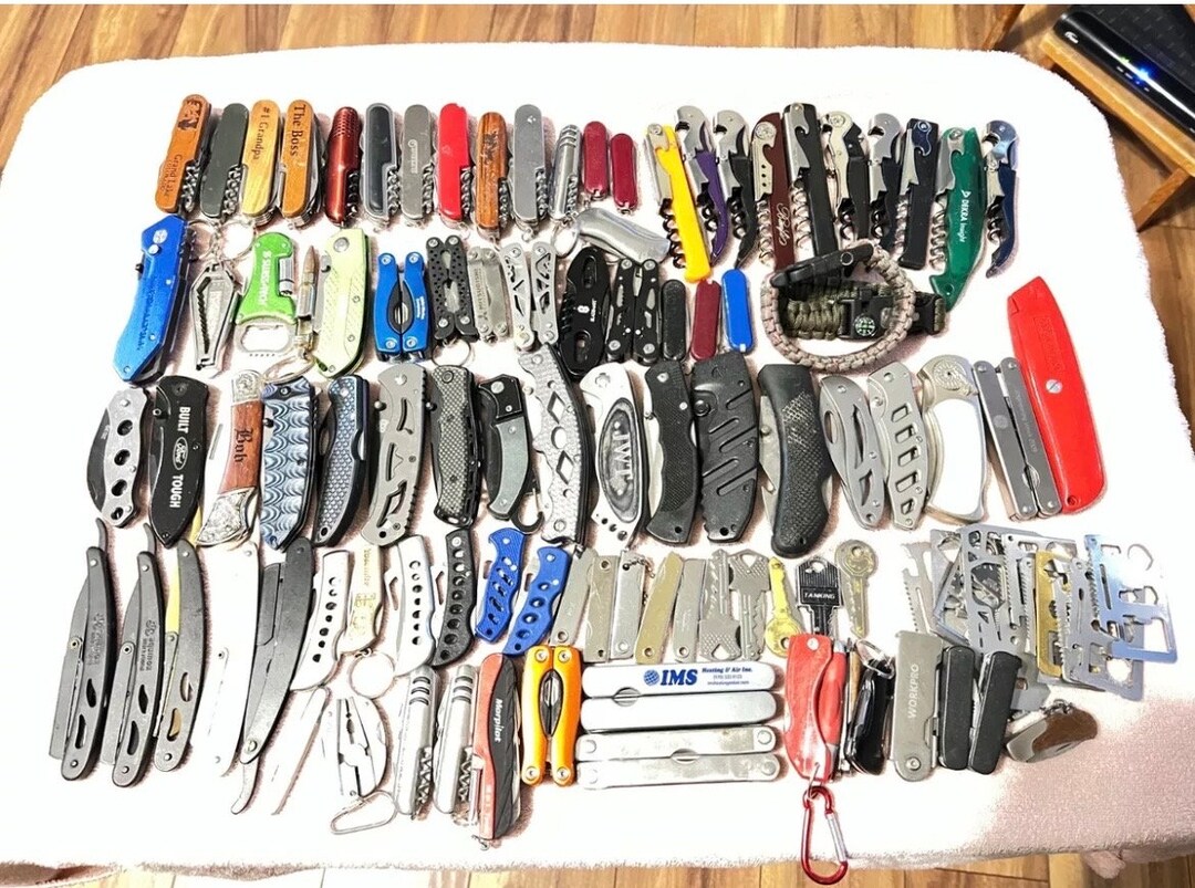 Lot of 100 Knives Pocket Knives Knives waiters Corkscrews ЕТС - Etsy