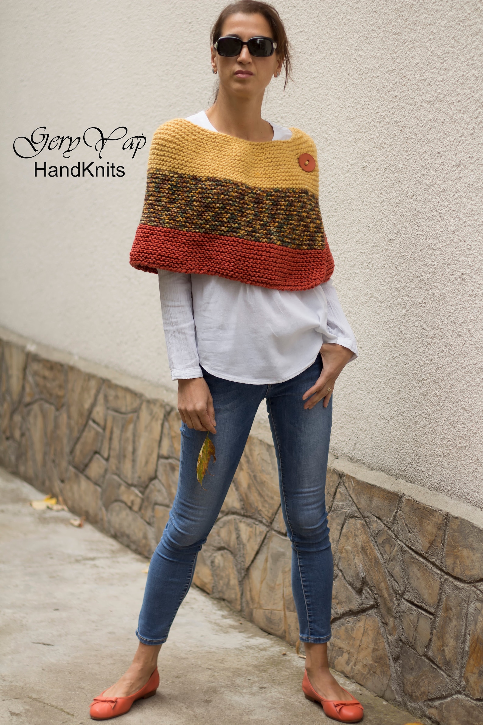 Chunky Knit Poncho Pattern - Winter Poncho Pattern for Women - Easy ...