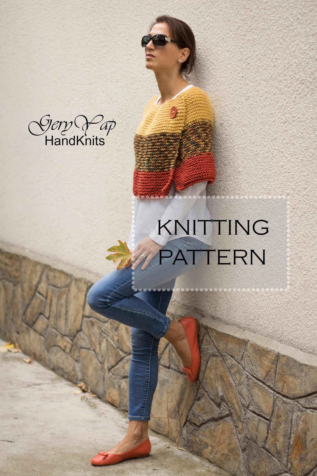 Chunky Knit Poncho Pattern - Winter Poncho Pattern for Women - Easy ...