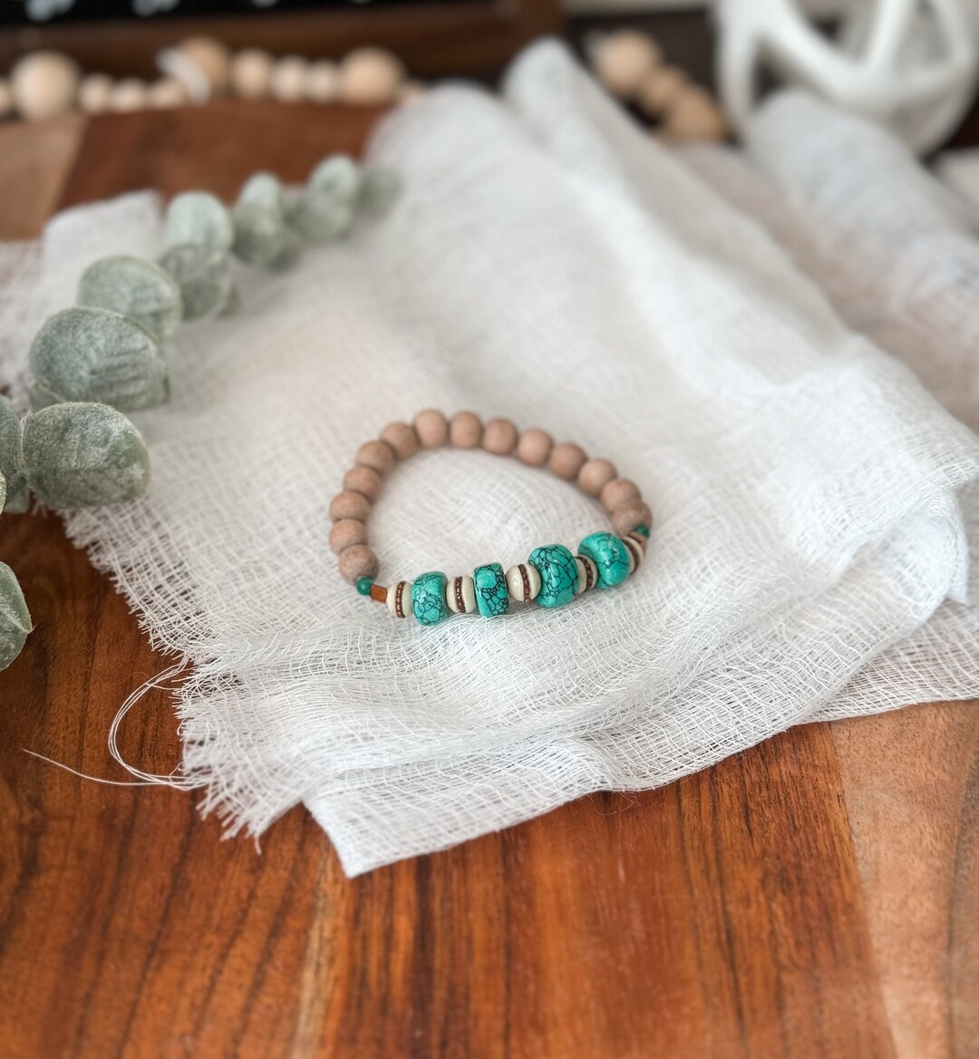 Rosewood Bracelets, Essential Oil Diffuser Bracelet, Wood Bead Bracelet ...