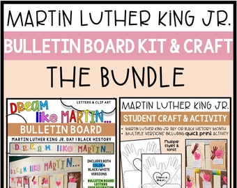 MLK Martin Luther King Jr Bulletin Board Kit - Etsy