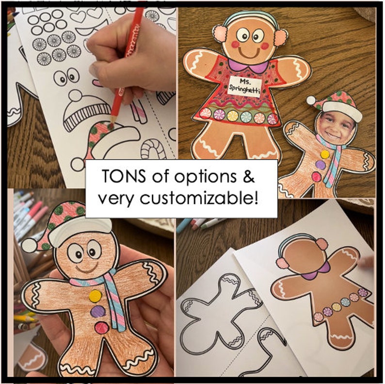 Holiday Bulletin Board Kit | Student Gingerbread Craftivity | We Are ...