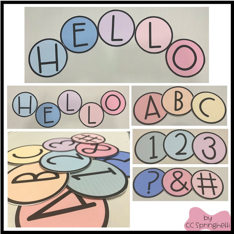 Printable Bubble "font" Solids | Bulletin Board A-Z Letters, 0-9 ...