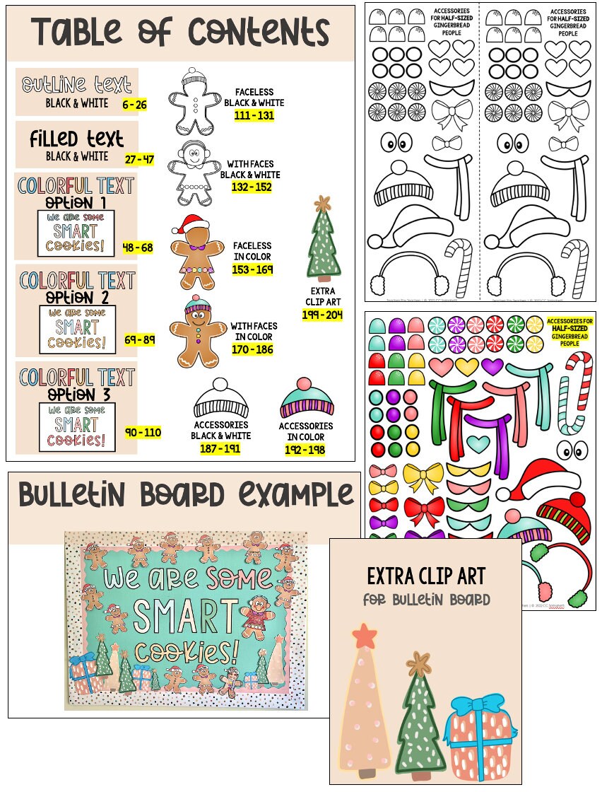 Holiday Bulletin Board Kit | Student Gingerbread Craftivity | We Are ...