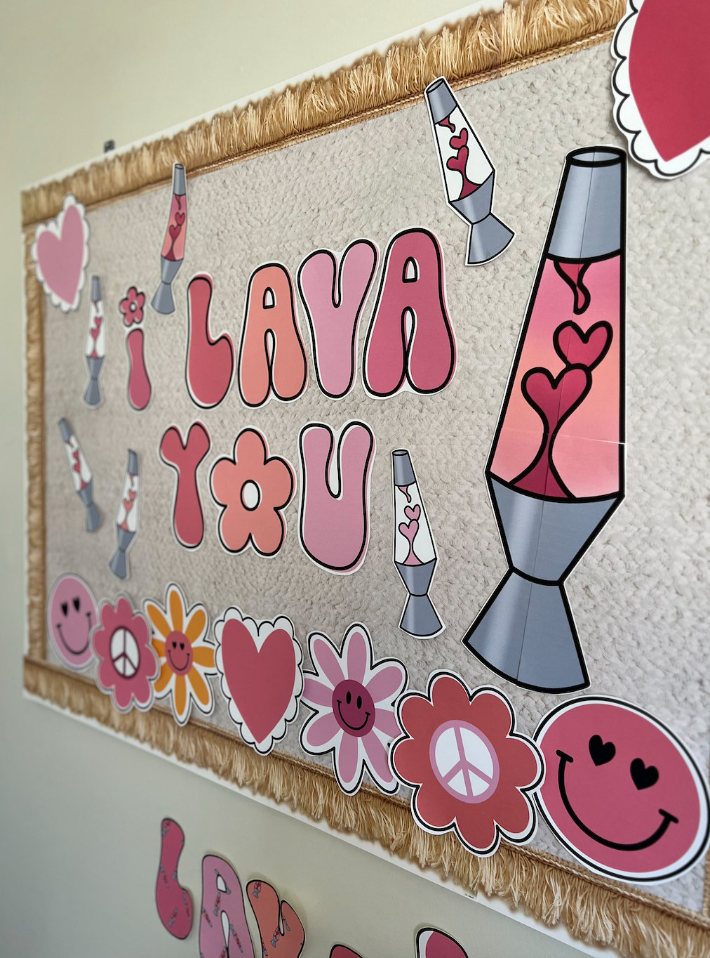 February Valentine's Day Retro Bulletin Board Kit | I Lava You | Lava ...
