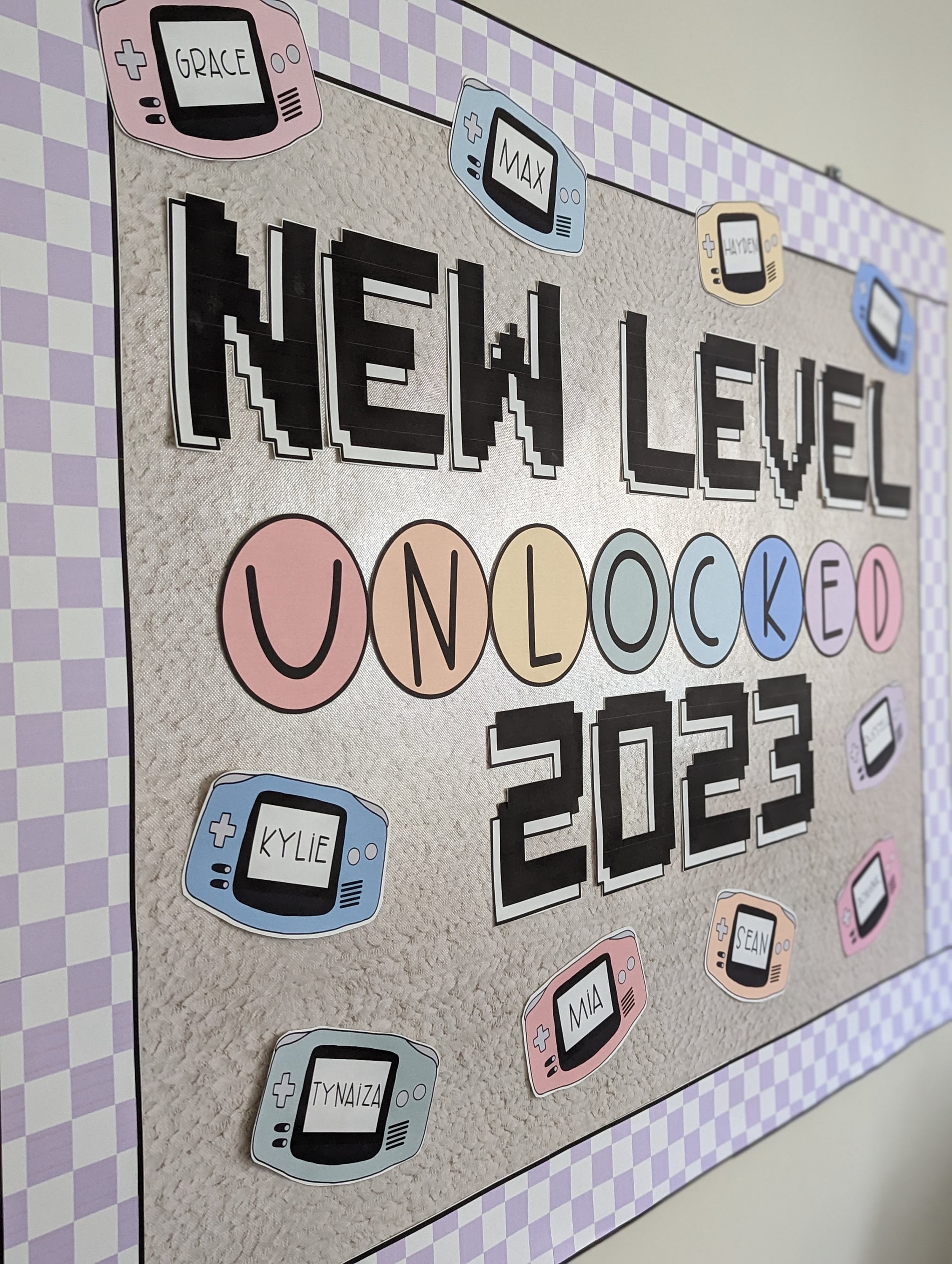Video Game Bulletin Board Kit | New Year 2026 | A-Z Letters 0-9 Numbers ...