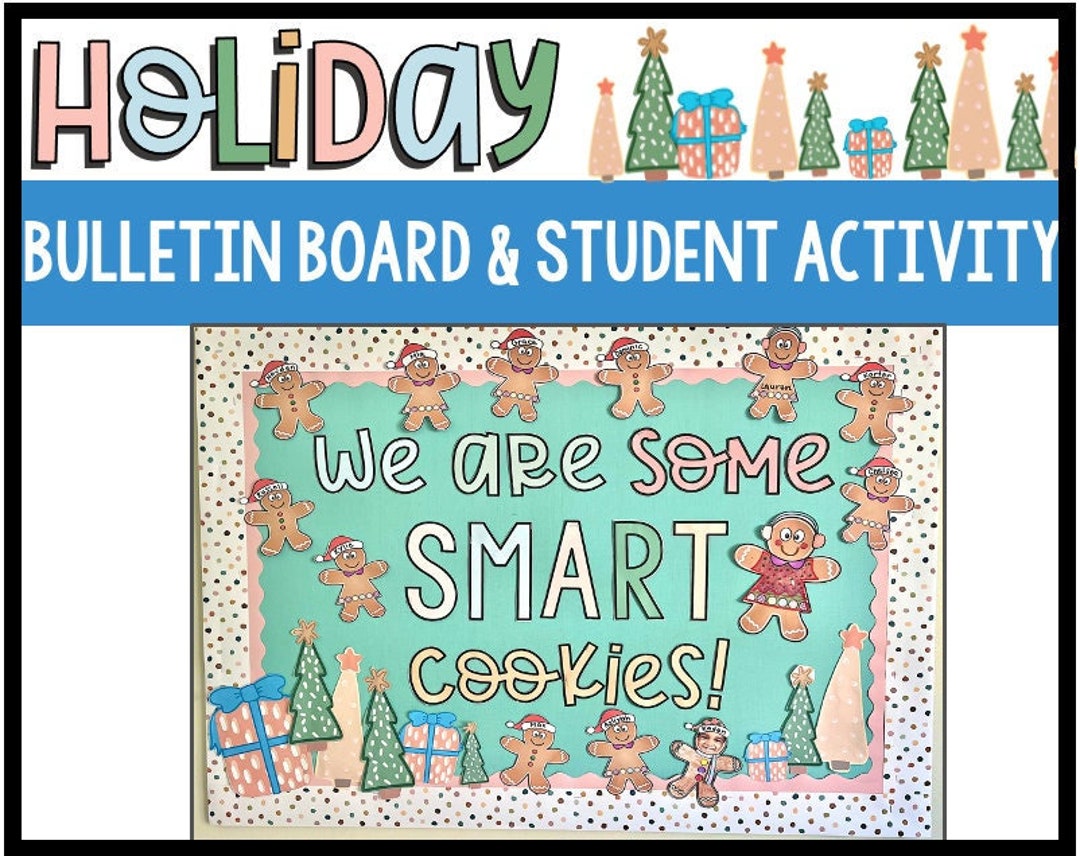 Holiday Bulletin Board Kit Student Gingerbread Craftivity We Are Some ...