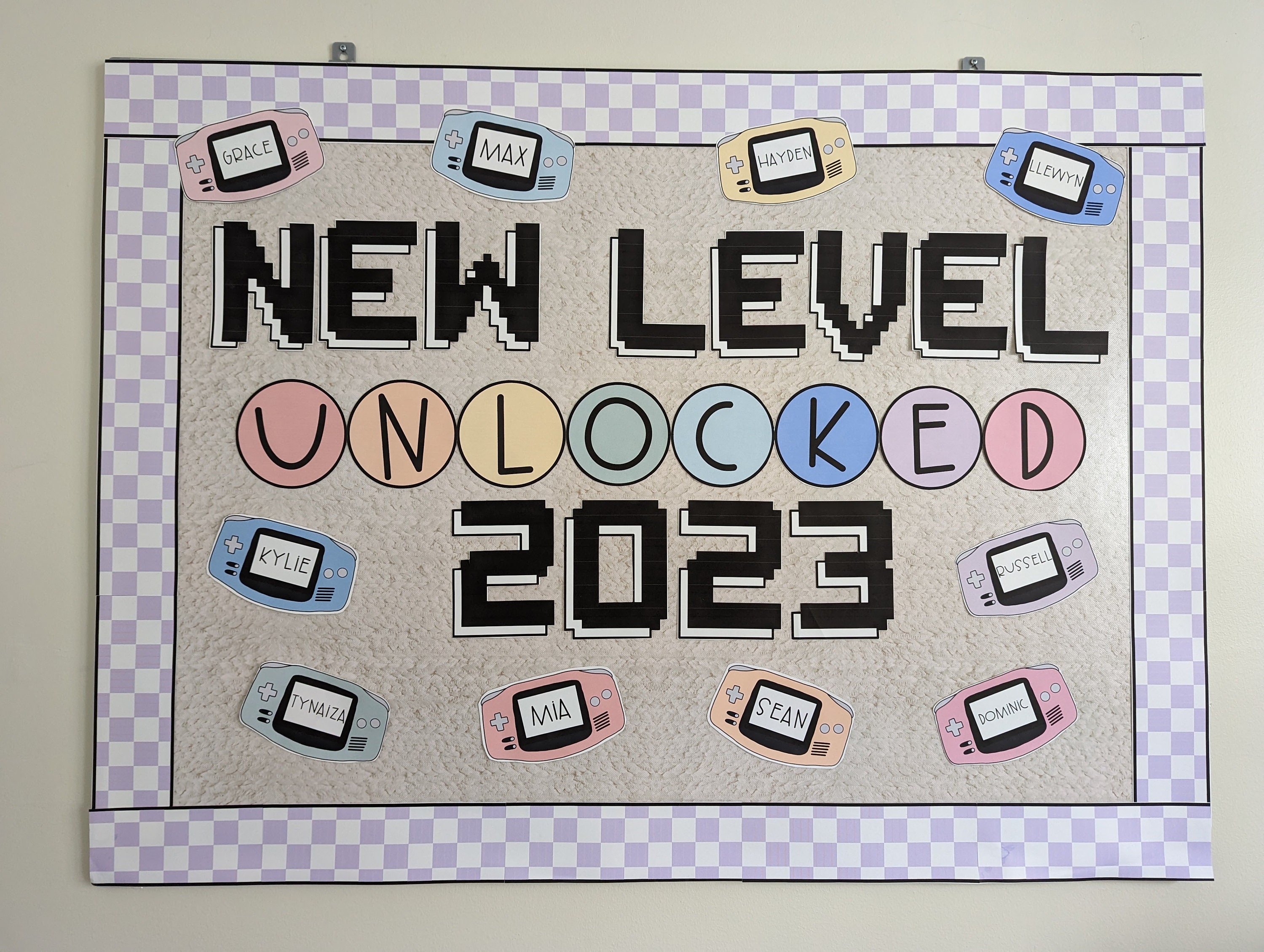 Video Game Bulletin Board Kit | New Year 2026 | A-Z Letters 0-9 Numbers ...