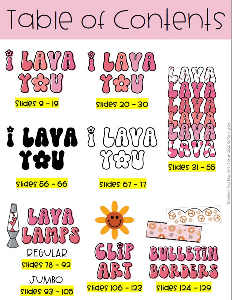 I Lava You Bulletin Board Kit | Retro Valentine's Day Decor (digital ...