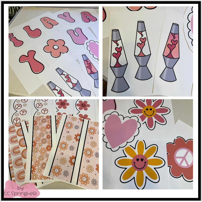 I Lava You Bulletin Board Kit | Retro Valentine's Day Decor (digital ...