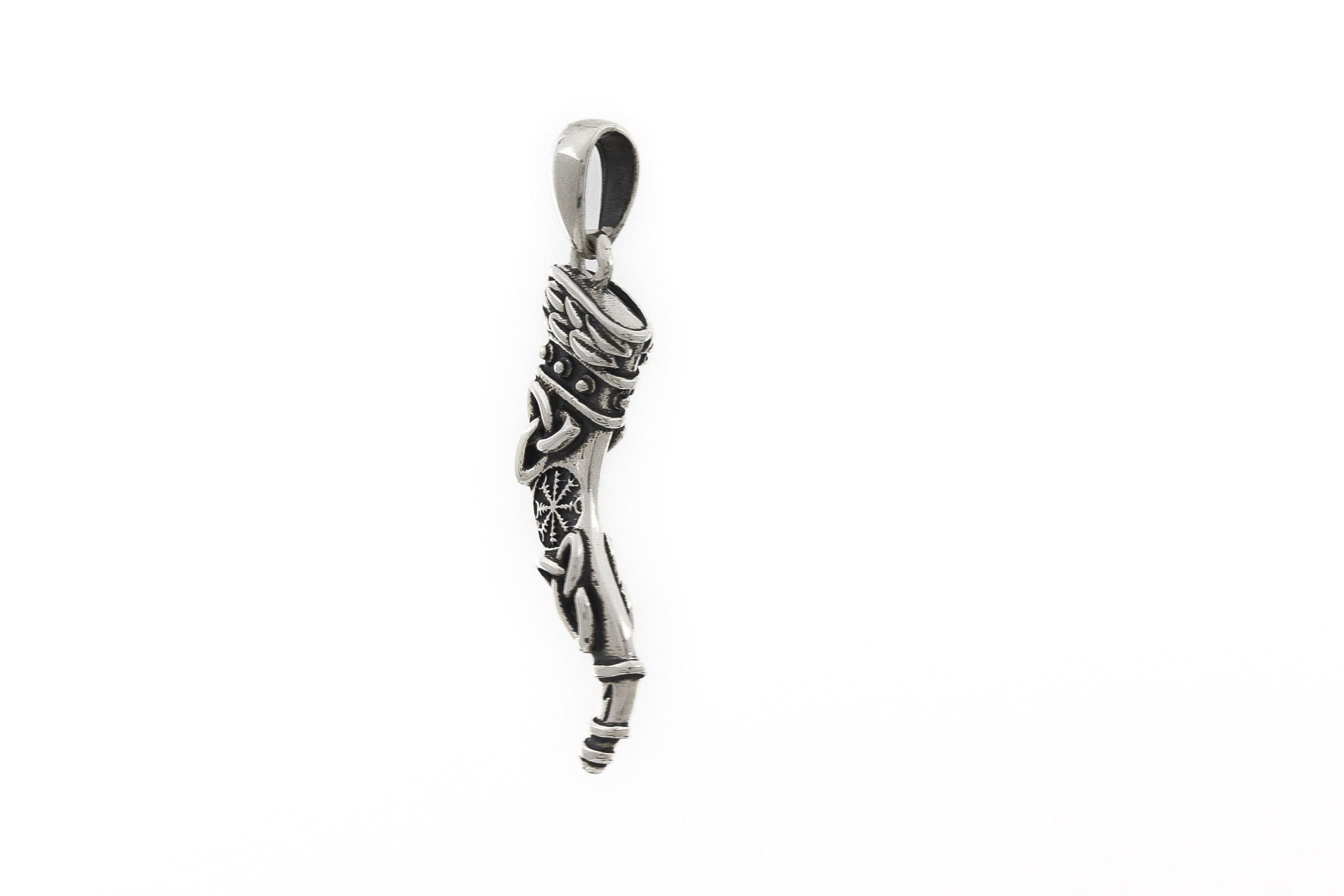Italian Horn Cornicello Pendant Sterling Silver 925 Cornucopia Good ...
