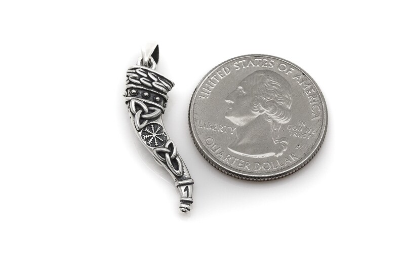 Italian Horn Cornicello Pendant Sterling Silver 925 Cornucopia Good ...
