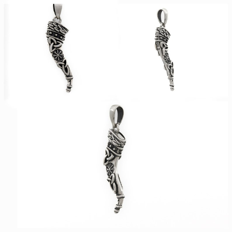 Italian Horn Cornicello Pendant Sterling Silver 925 Cornucopia Good ...