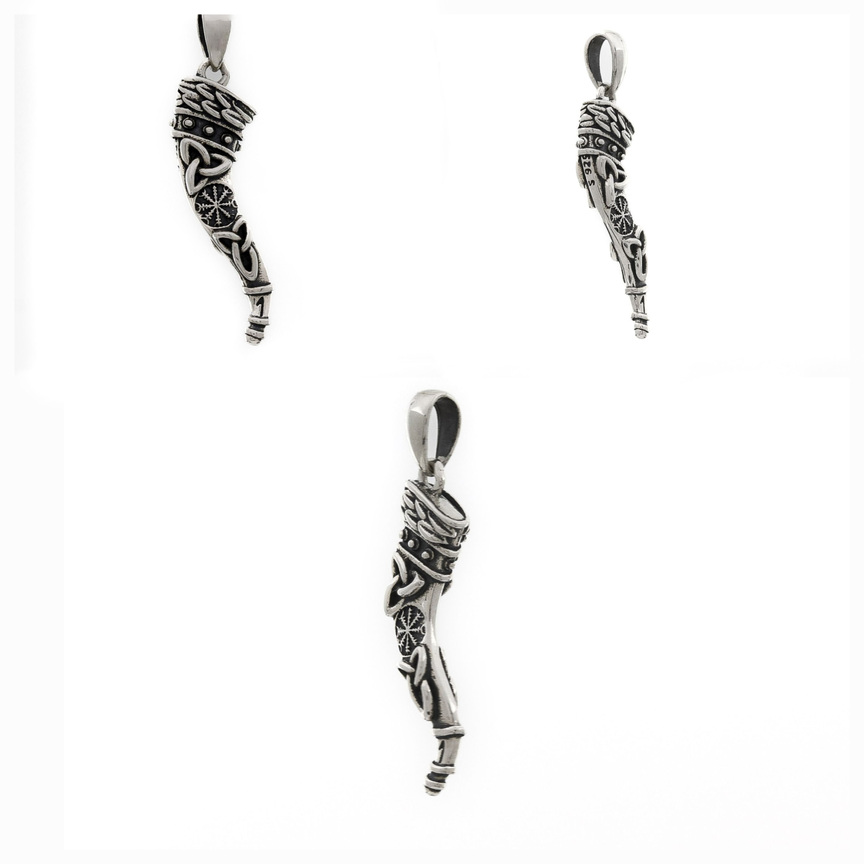 Italian Horn Cornicello Pendant Sterling Silver 925 Cornucopia Good ...