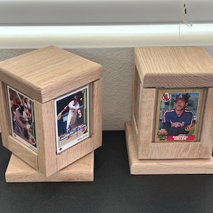 Rotating Baseball Card Display - Etsy