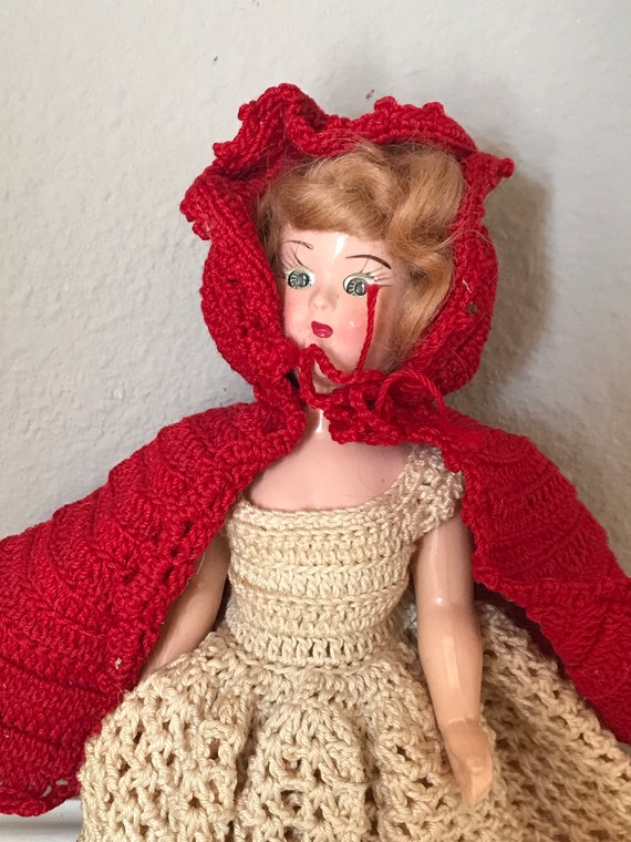1940's Red Riding Hood Doll Vintage Character Doll - Etsy