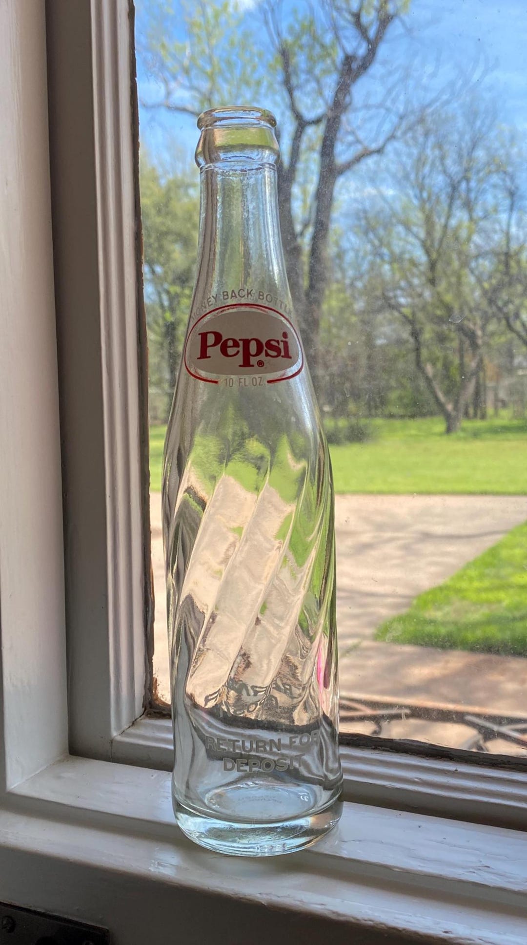 10 Oz Pepsi Cola Swirl Soda Bottle - Etsy