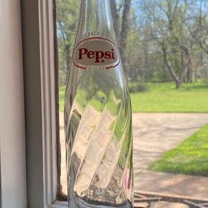 10 Oz Pepsi Cola Swirl Soda Bottle - Etsy