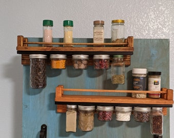 Rustic Spice Rack - Etsy