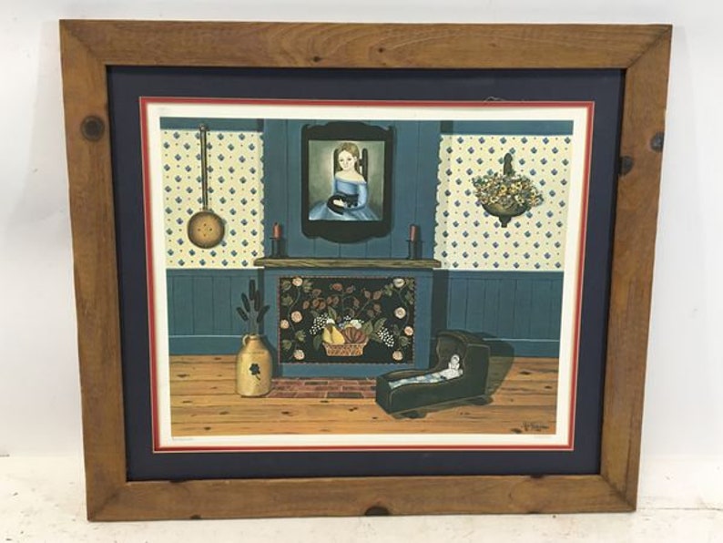 Pat Pearson Autographed & Numbered Vintage Art Folk Print - Etsy