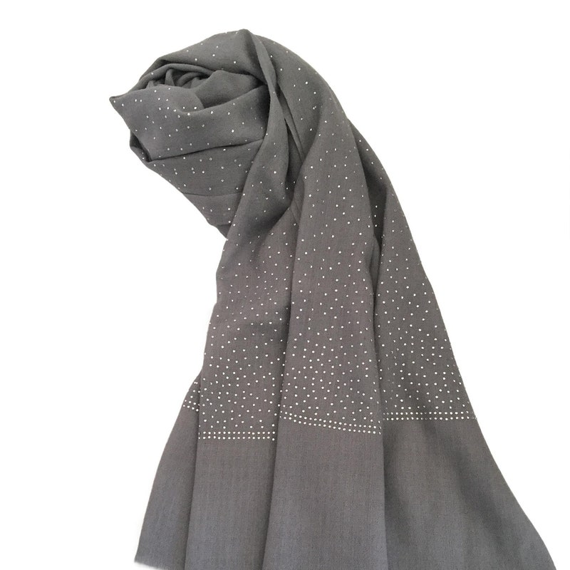 Grey Pashmina - Etsy