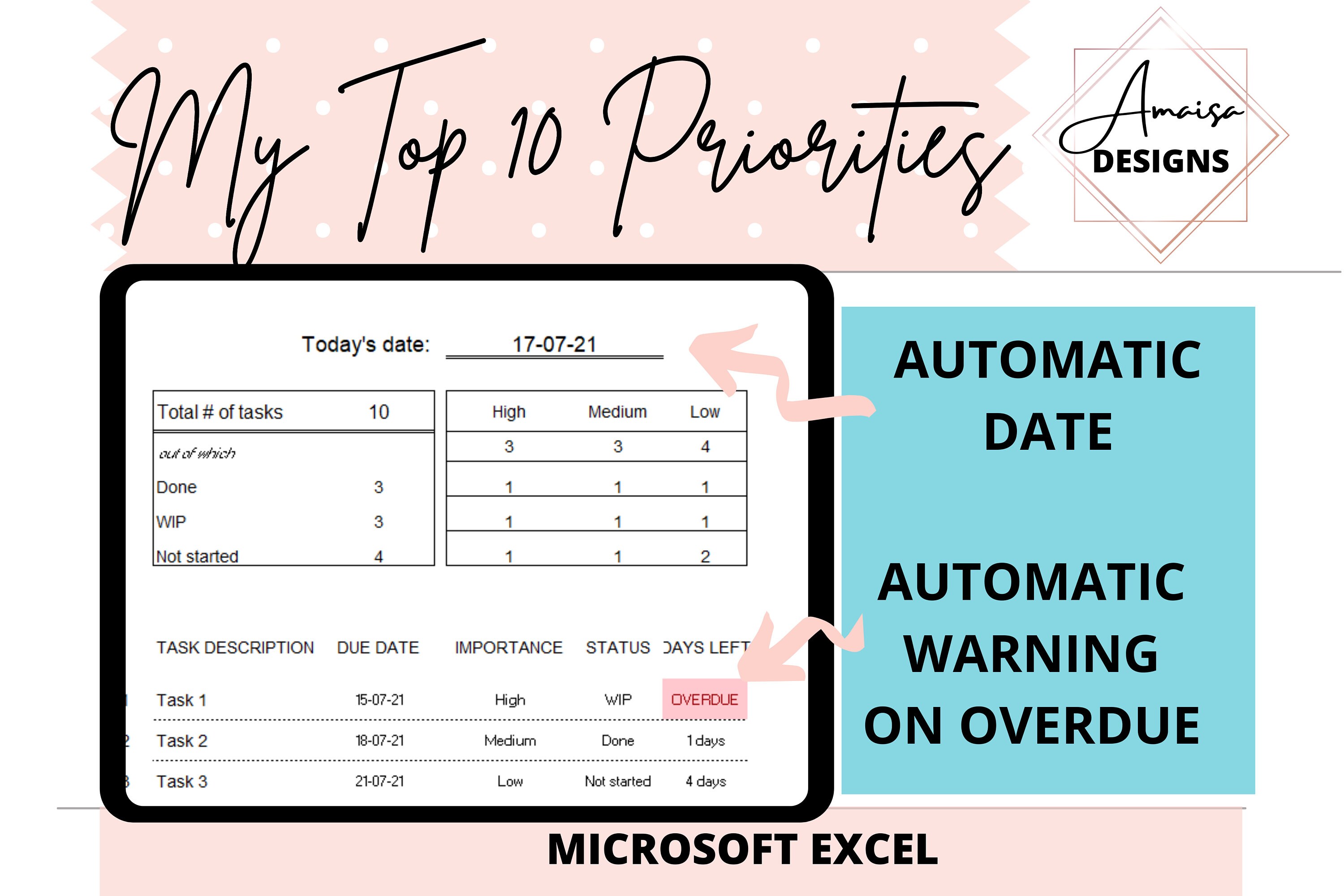 Small Business Daily to Do List | Automatic to Do List Tracker - Etsy