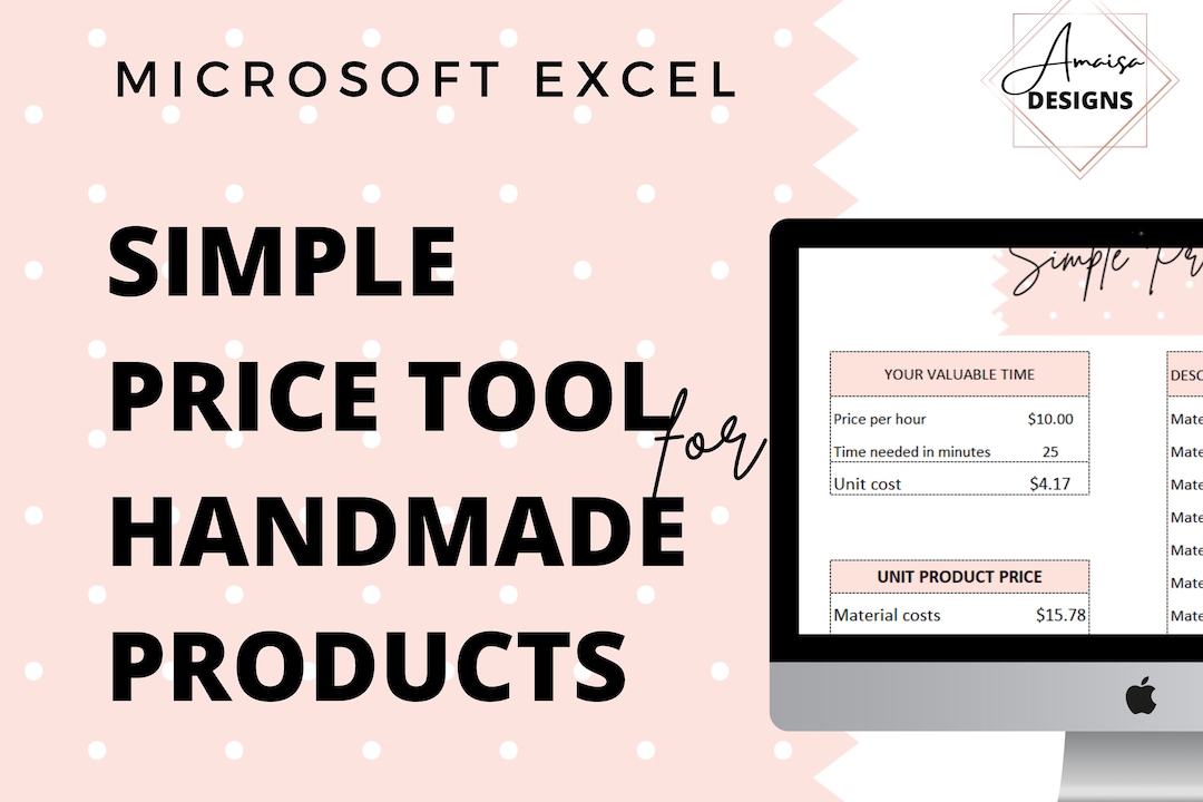 Simple Price Tool for Handmade Products | the Simplified Tool for ...