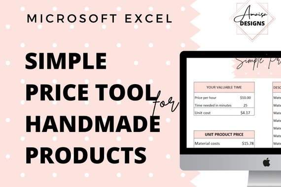 Simple Price Tool for Handmade Products the Simplified Tool | Etsy