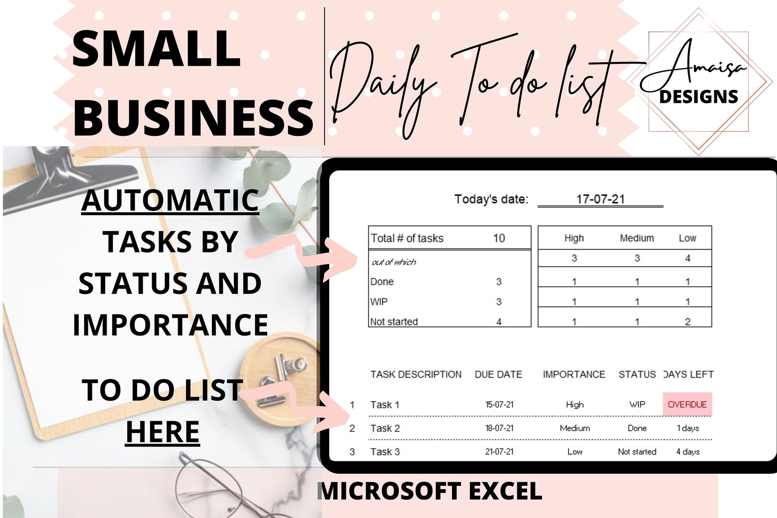 Small Business Daily Planner to Do List Task List for - Etsy