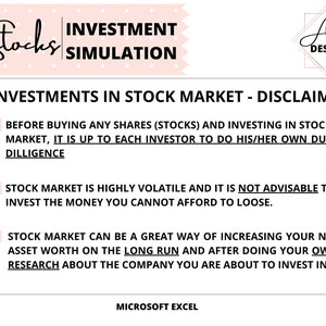 Stock Market Investment Tool Simulator for First Time Finance Investors ...