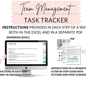 Management Tasks Tracker Planner | Excel to Do List | Excel Task Tracker Template | Simple Task ...