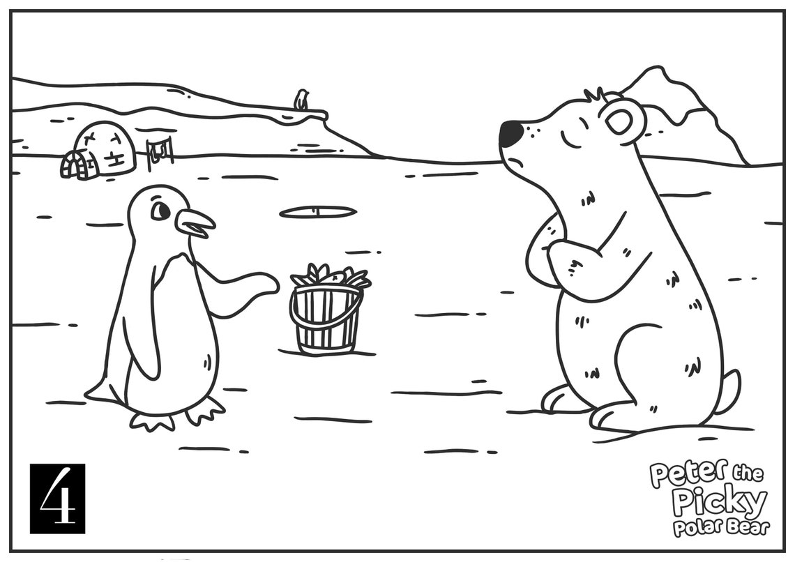 Picky Peter A3 Colouring Sheets - Etsy