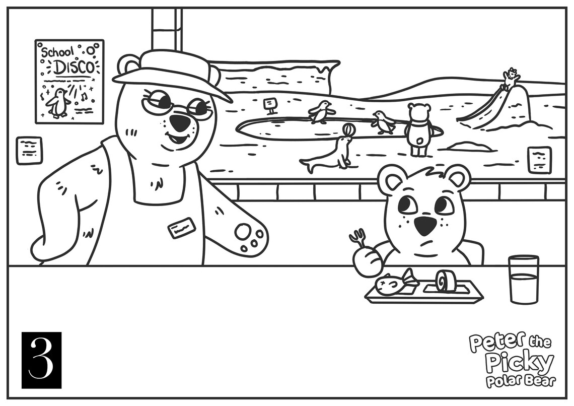 Picky Peter A3 Colouring Sheets - Etsy