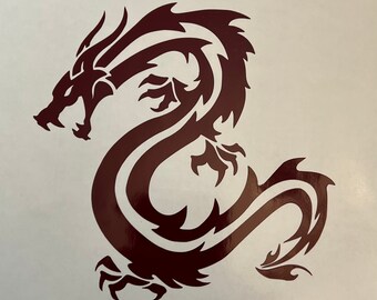 Dragon Vinyl Decal | Etsy