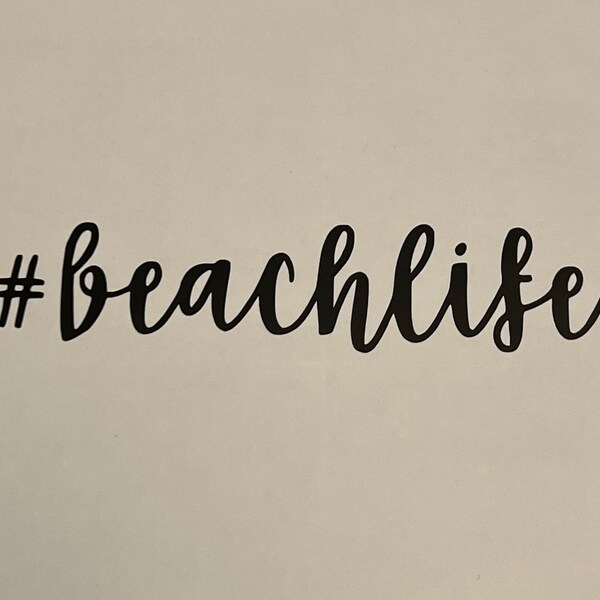 Beach Life Decal - Etsy