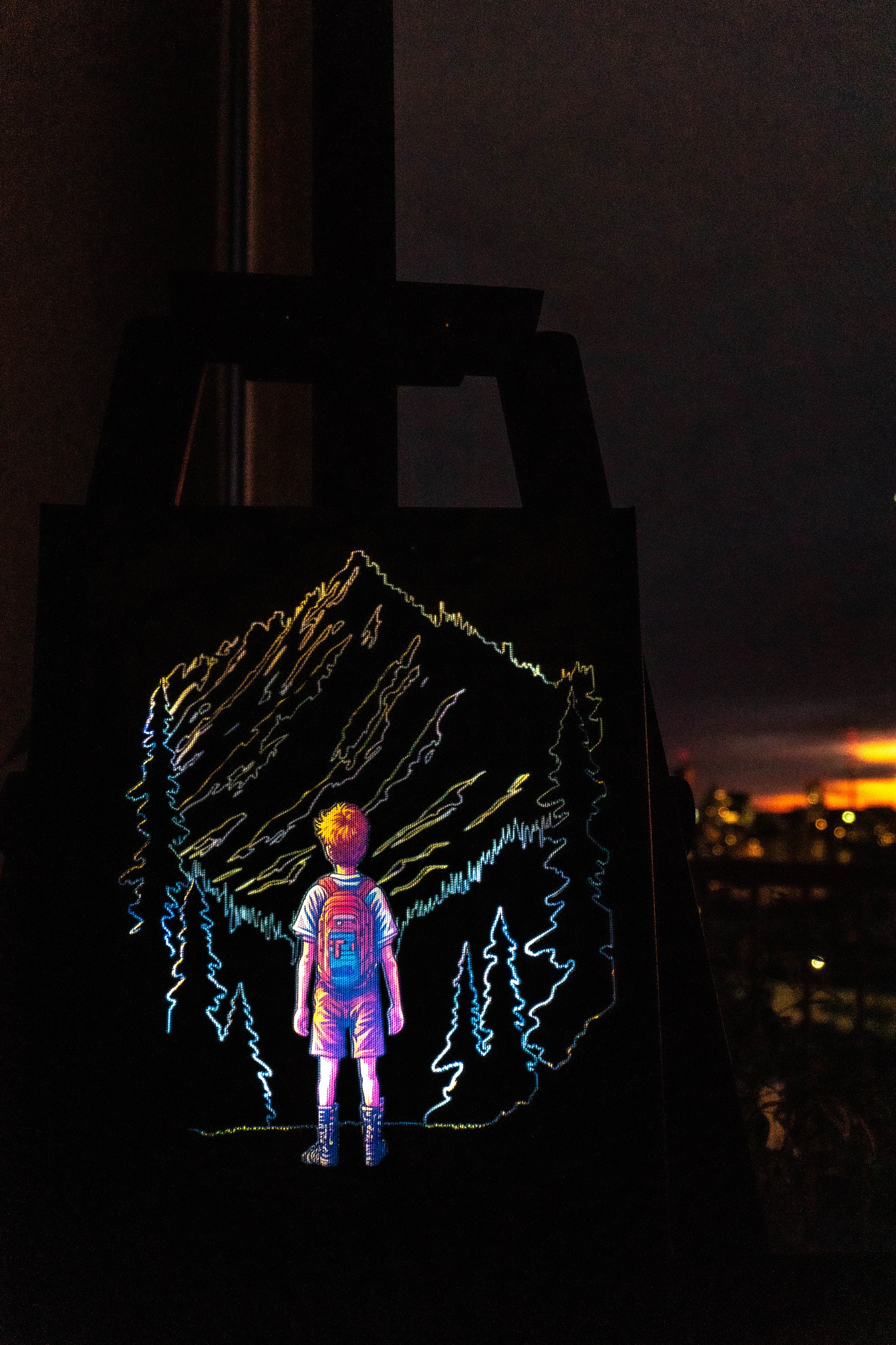 Pixel Art LED Light up Canvas Luminous Wall Art 8bit Art Kid Painting ...