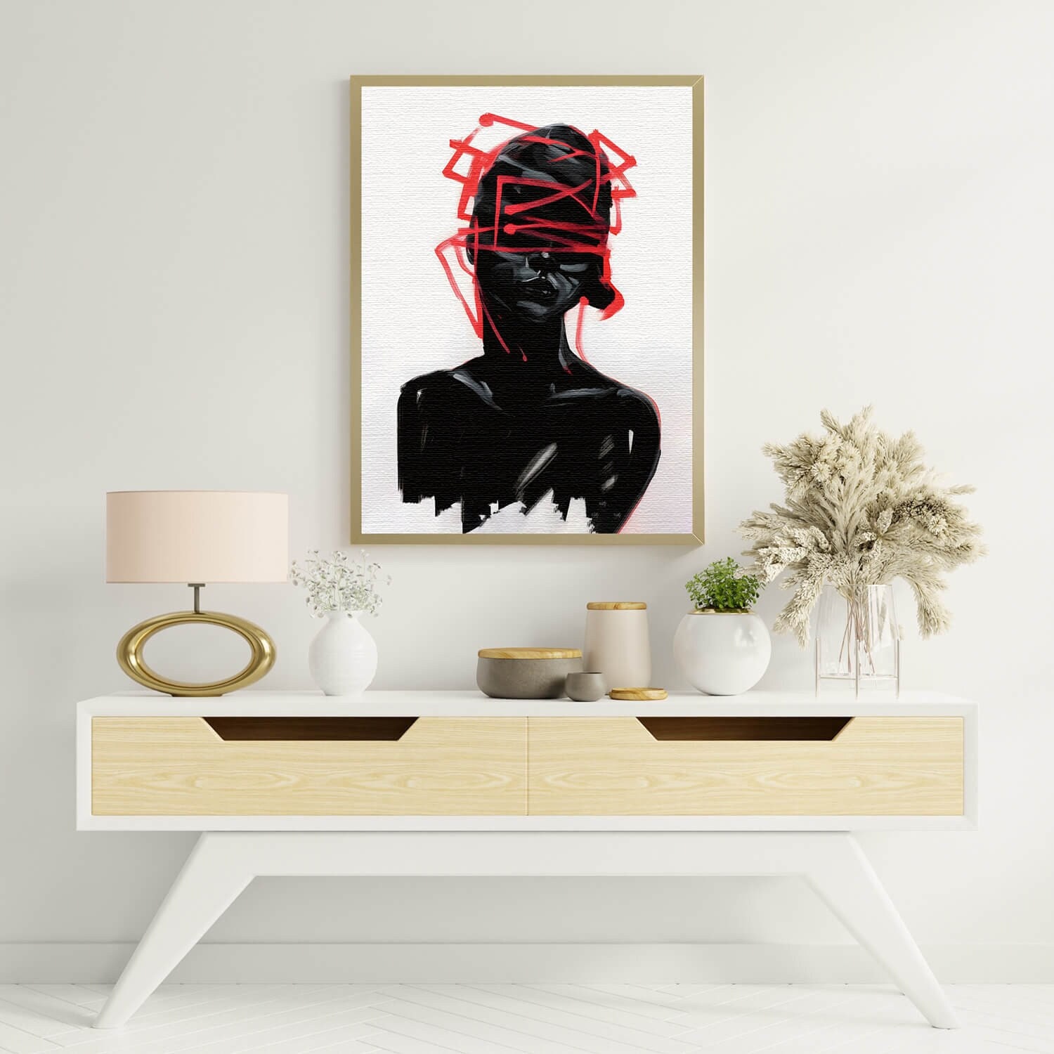Inky Emotions Lighted LED Canvas Art Unique Light up Painting, Luxury ...
